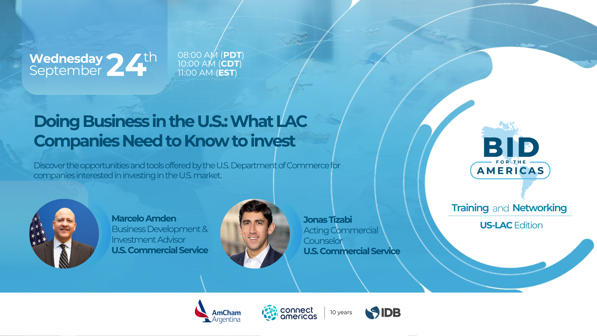 Curso: BID for the Americas: Training & Networking: US-LAC / Conéctate con EE.UU. For LAC firms ...